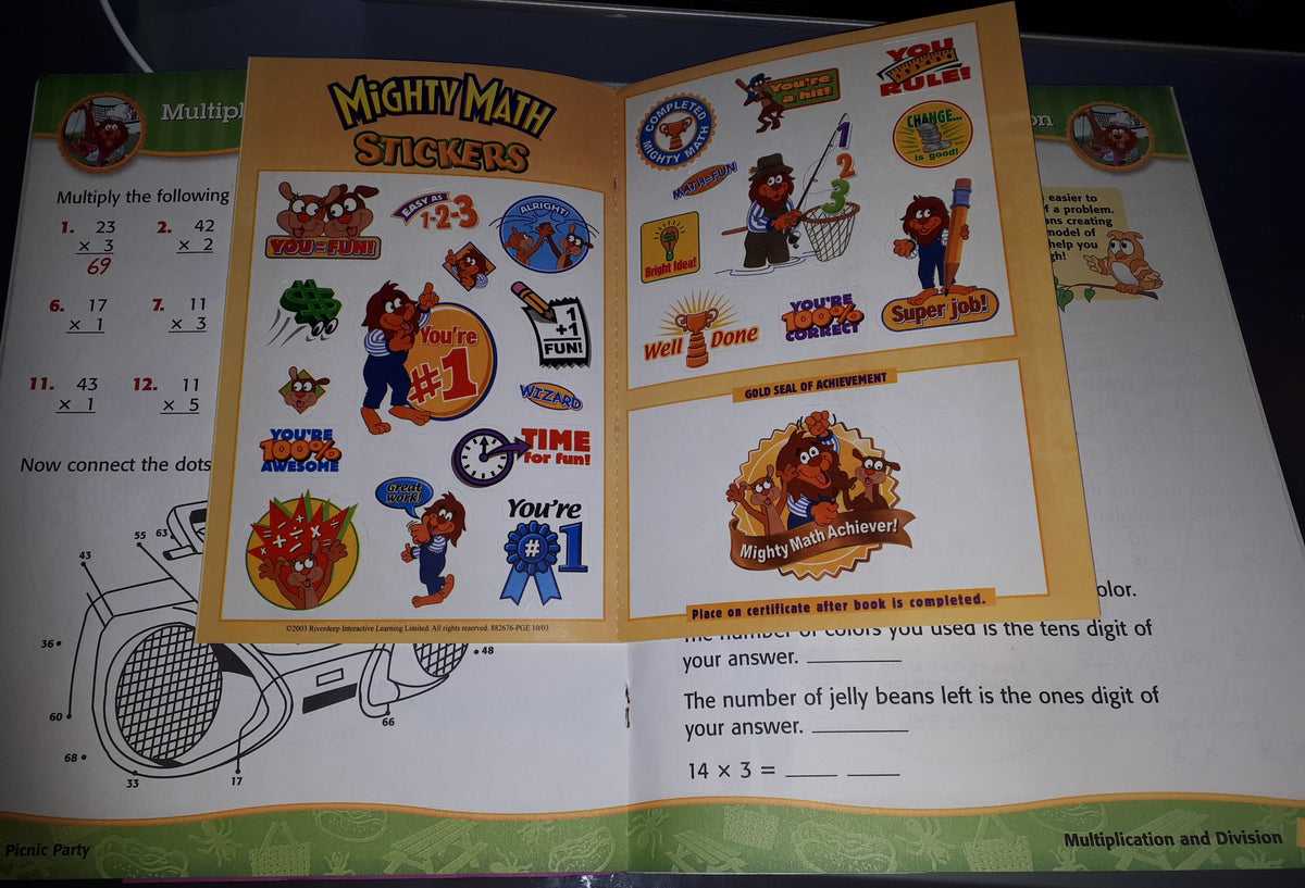 Mighty Math 2nd & 3rd Grade Multiplication & Division workbook – Aussie ...