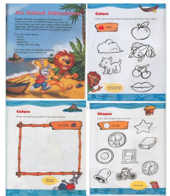 Reader Rabbit Preschool Colours & Shapes workbook – Aussie Kids Software